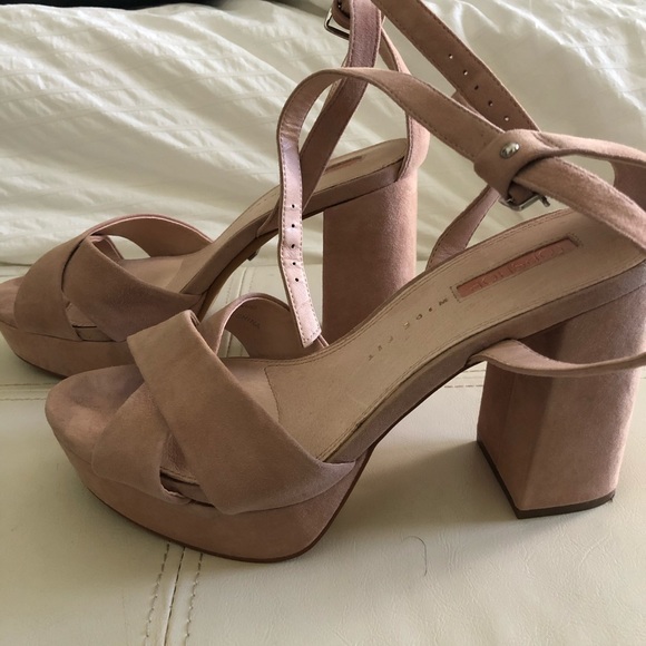 Topshop | Shoes | Super Comfy Chunky Blush Topshop Platforms | Poshmark